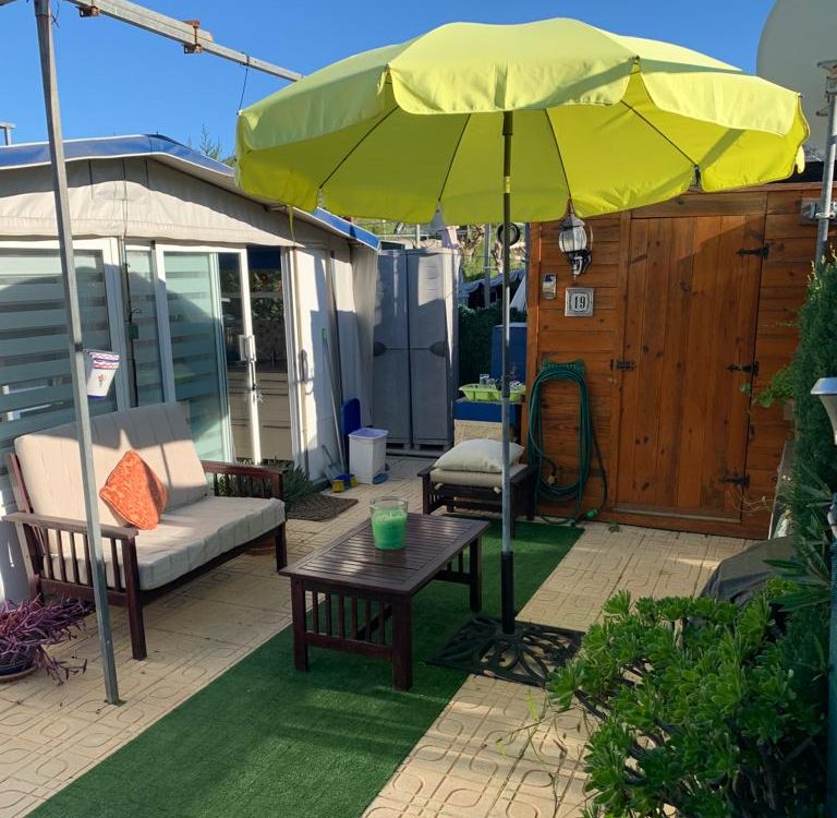 Hobby Touring Caravan & Awning For Sale On Camping Benisol Campsite In ...