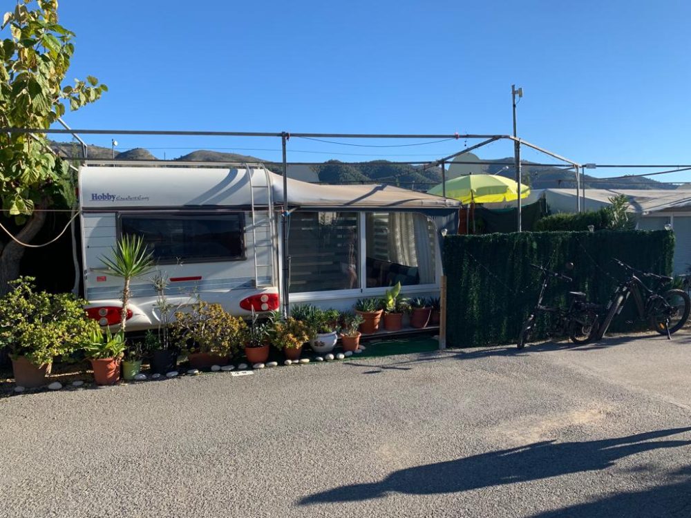 Hobby Touring Caravan & Awning For Sale On Camping Benisol Campsite In Benidorm £17,500 ...