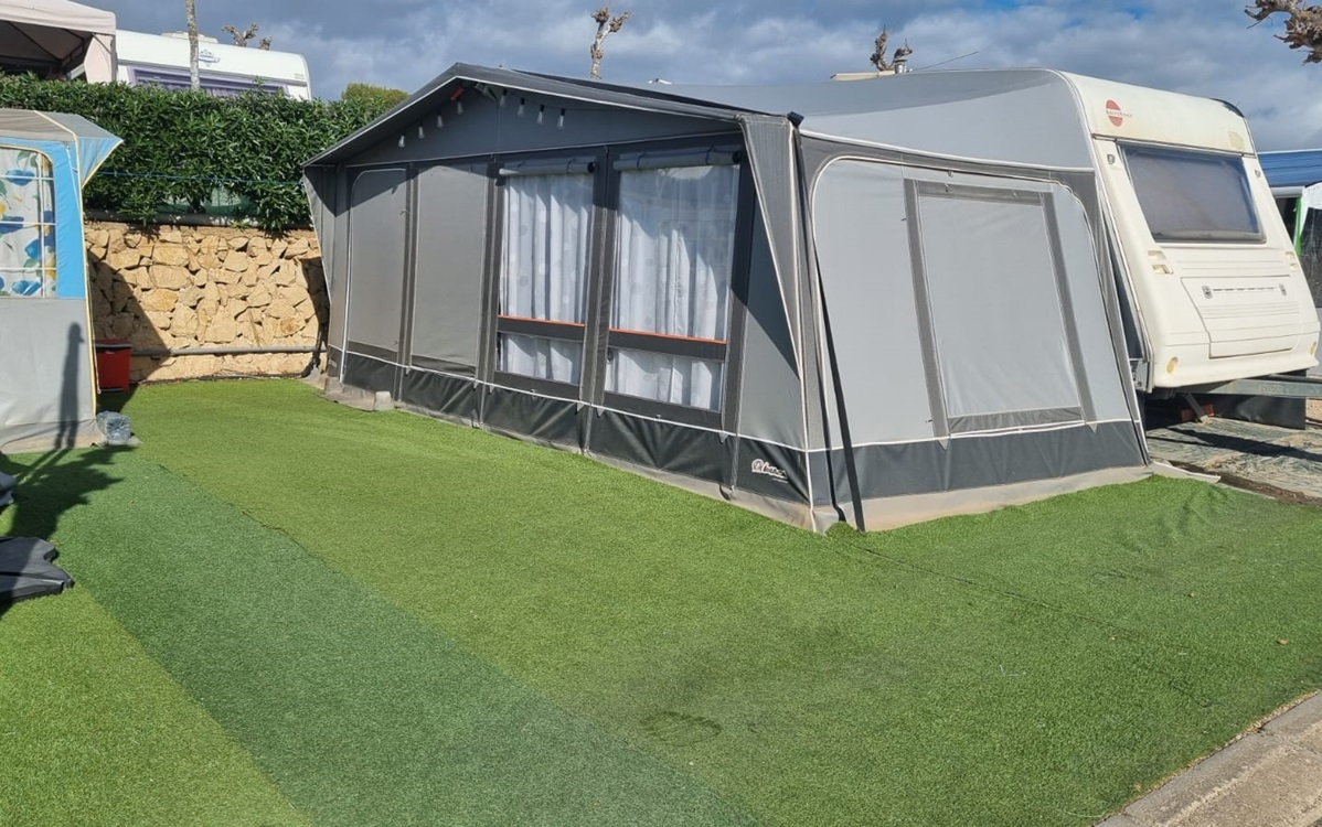 Burstner Touring Caravan & Awning For Sale On Camping Villasol Campsite ...